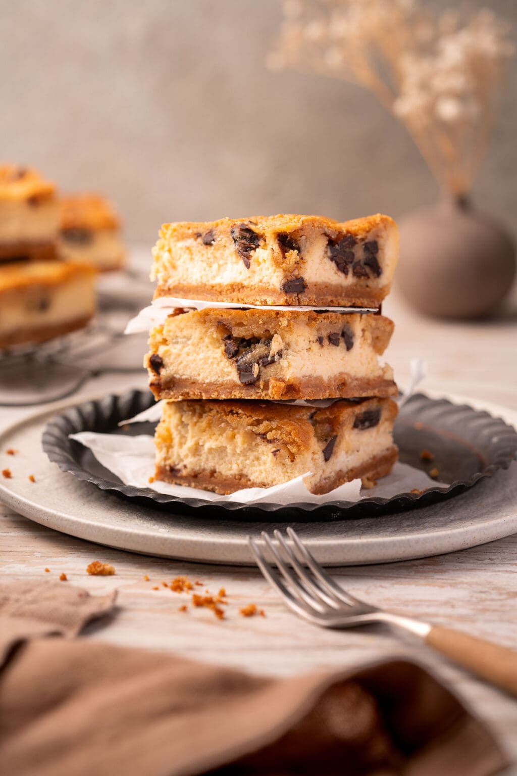 Cookie Dough Cheesecake Schnitten | Rezept | Foodblog