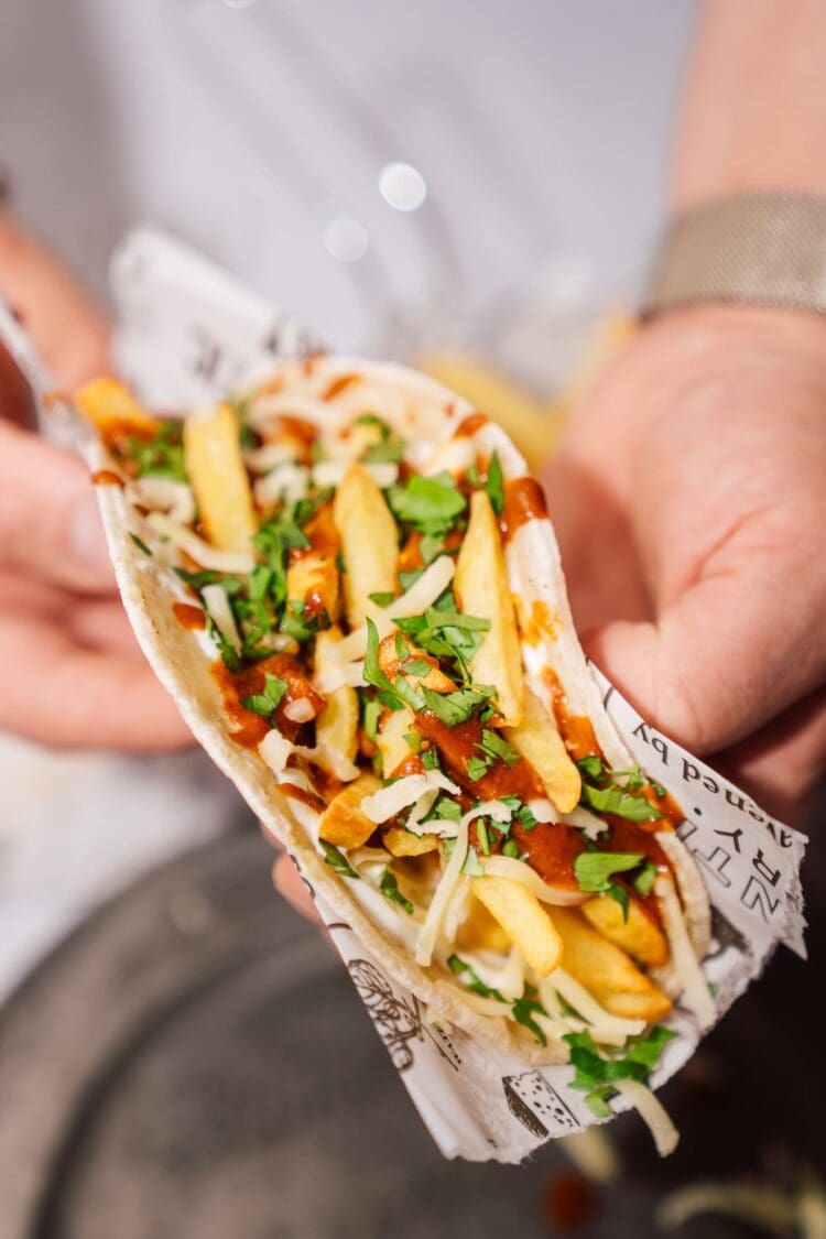 Taco-Poutine | Fusion-Food Fix Auf Dem Tisch | Rezept | Blog